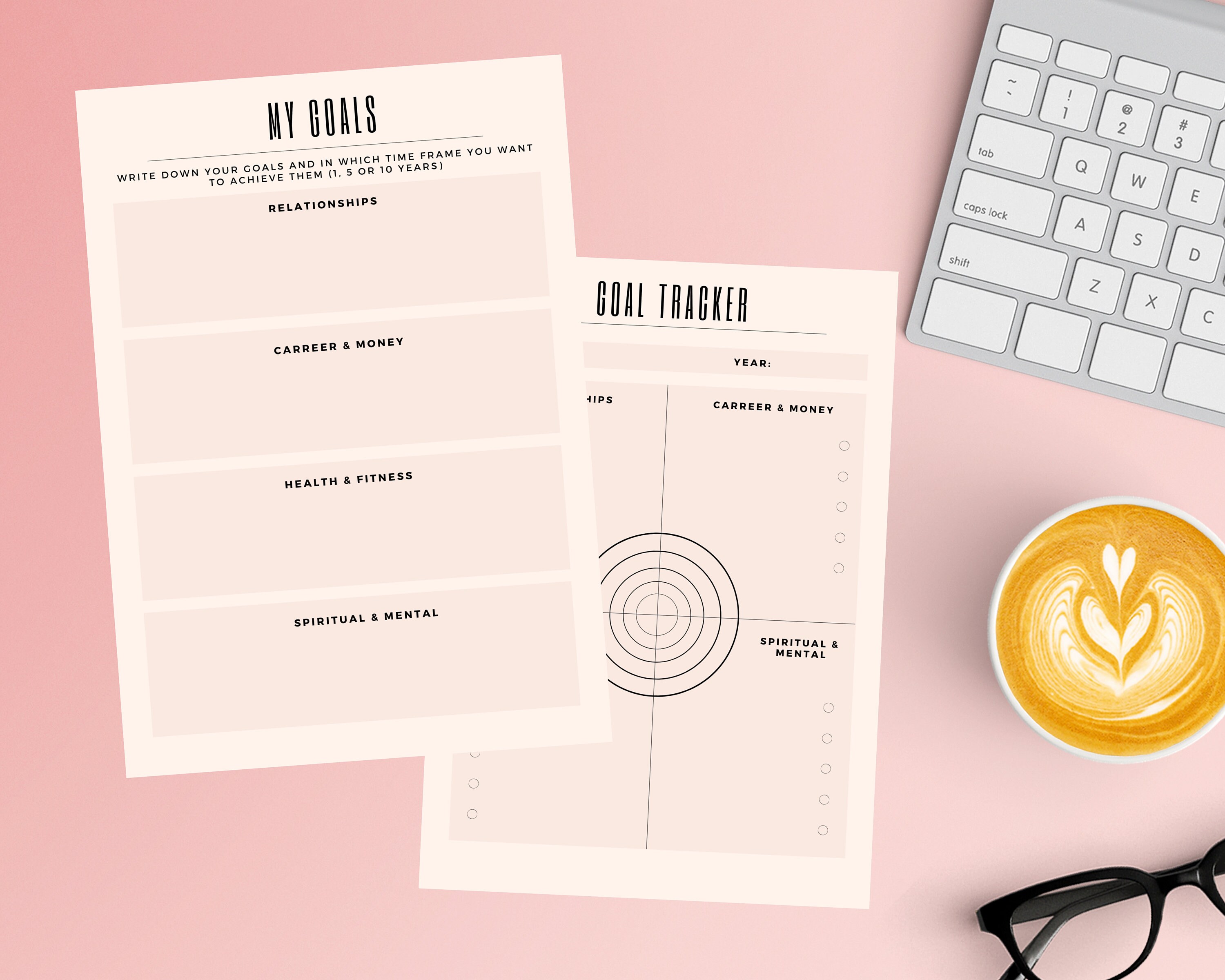 Vision Board Workbook | Printable Goal Planner | Vision Board Kit ...