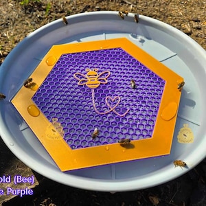 Floating Bee Island With Bee Mosaic: 3d-printed Waterer - Etsy