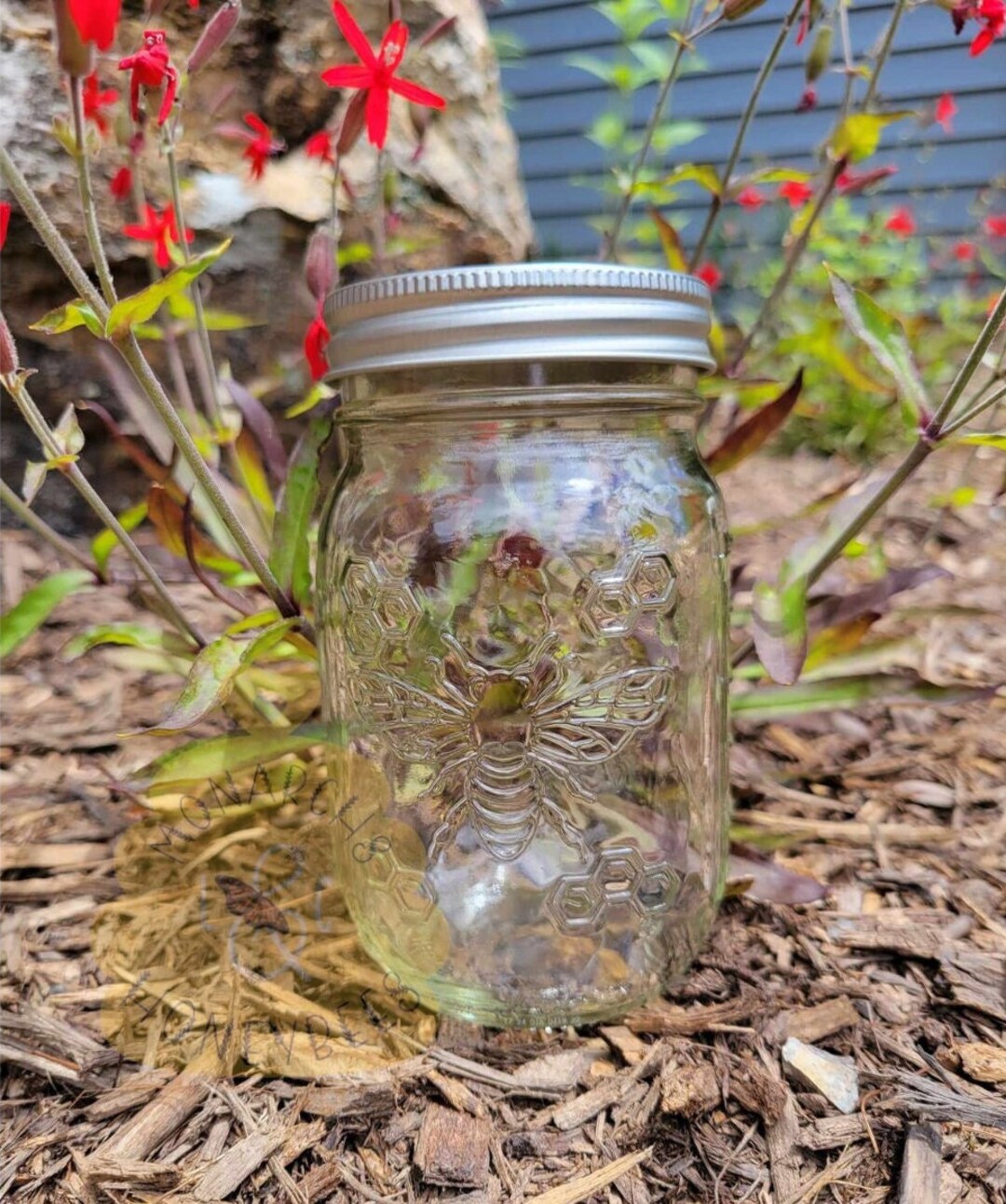 Bee Waterer Jar - Junior Size - Ball Honey Bee Mason Jar 16 Oz Pint ...