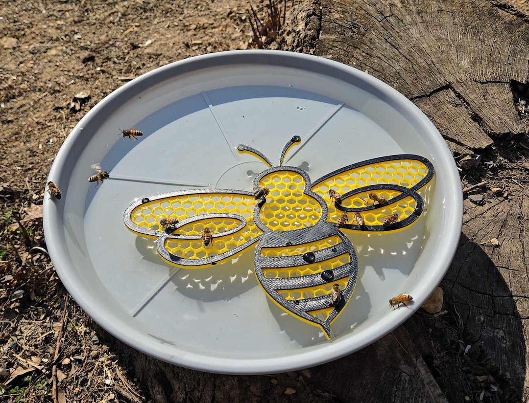 Bee Shaped Floating Island: Pollinator Waterer & Bird Bath - Etsy