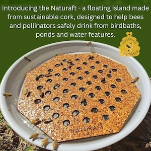 Naturaft Floating Pollinator Island for Bees |eco-friendly Cork Bee ...