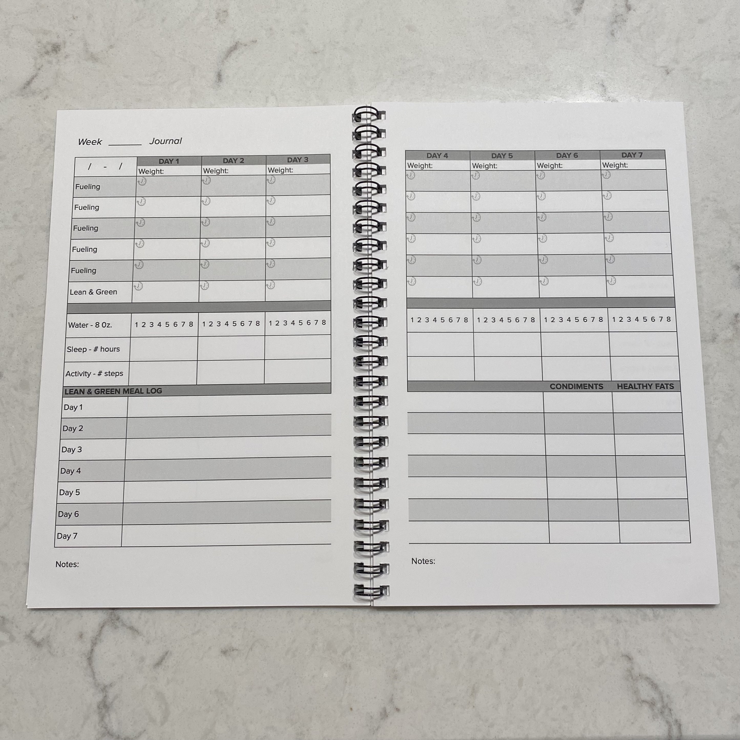 5 & 1 Fueling Journal Compatible With OPTAVIA® Optimal Weight Plan ...