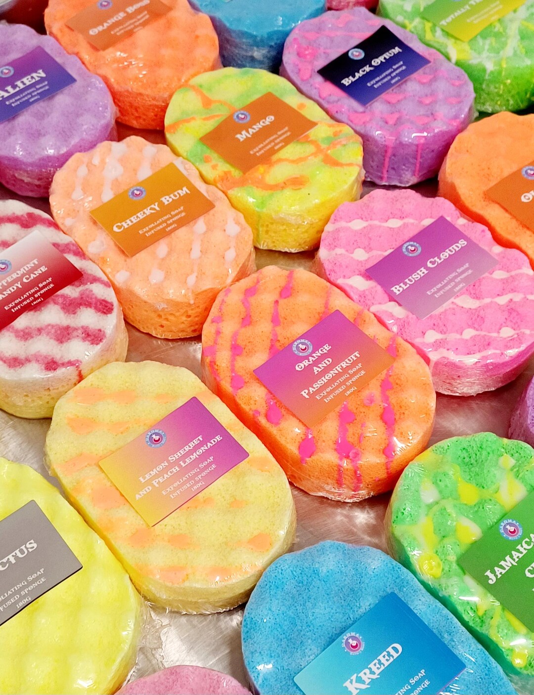 Soap Filled Sponge Exfoliating Fragrance Perfumescents - Vegan ...