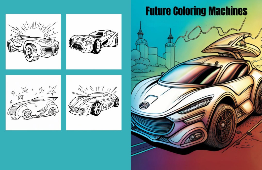 Future Coloring Machines Coloring Pages 24 Digital Coloring Pages ...
