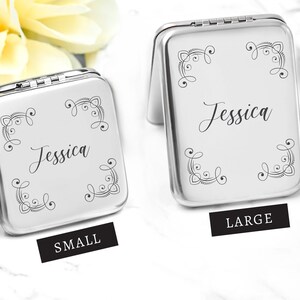 Personalized Compact Mirror, Custom Pocket Mirror, Engraved Pocket ...