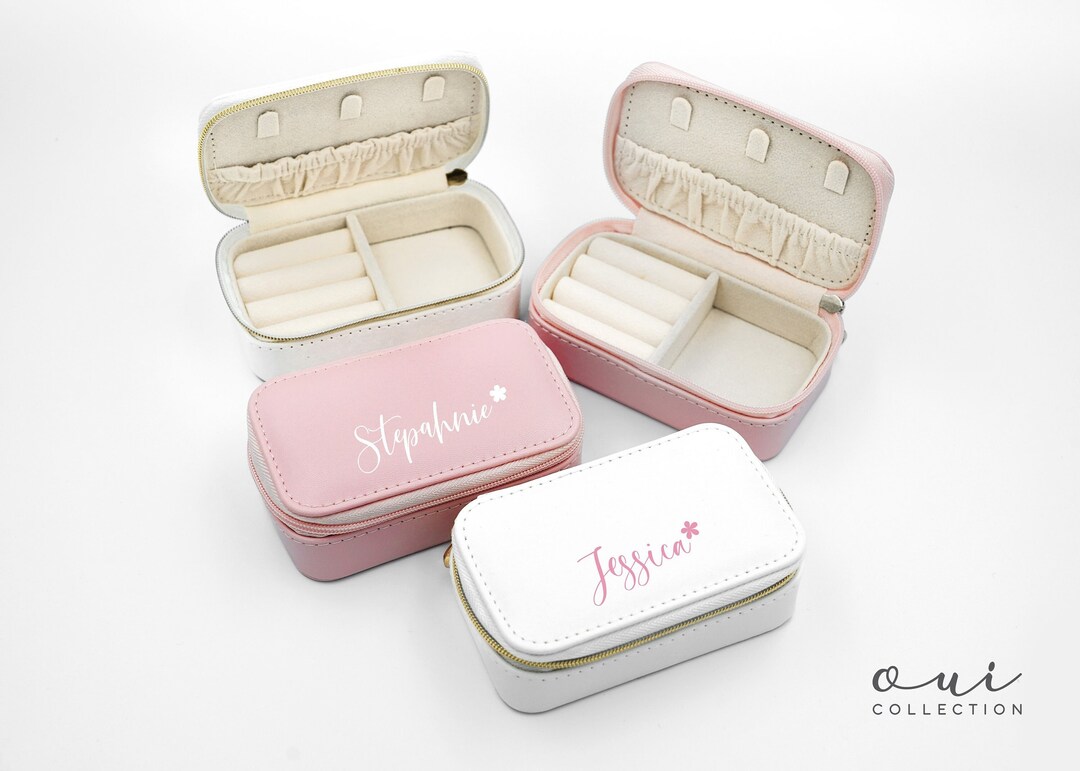 Custom Jewelry Box, Soft Touch Material, Travel Jewelry Box ...