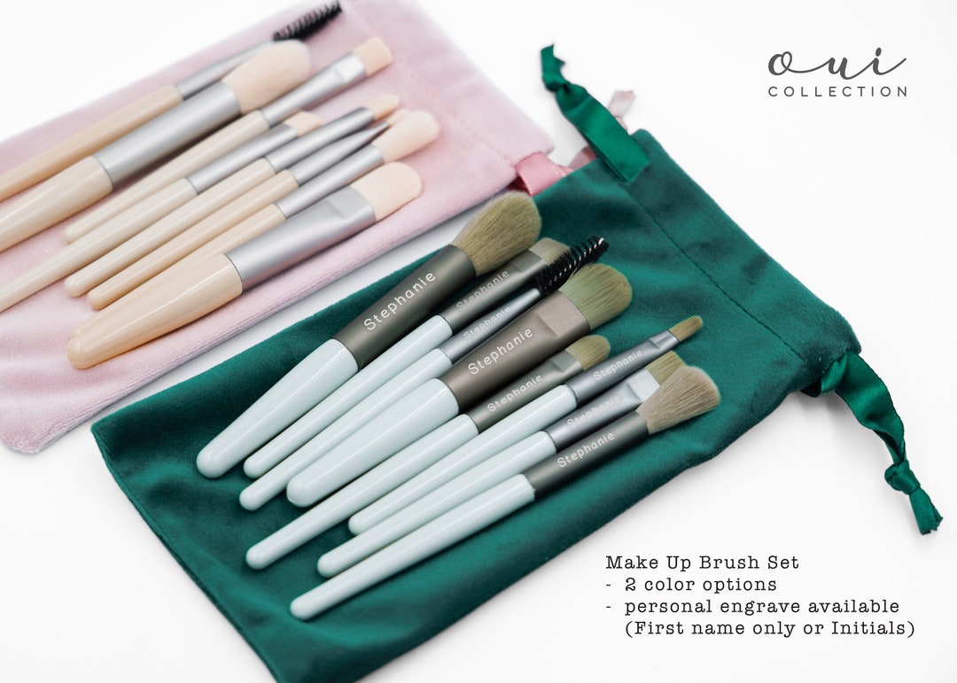 Make up Brush Set, Personalized Gift, Personalized Makeup Brush, Makeup ...