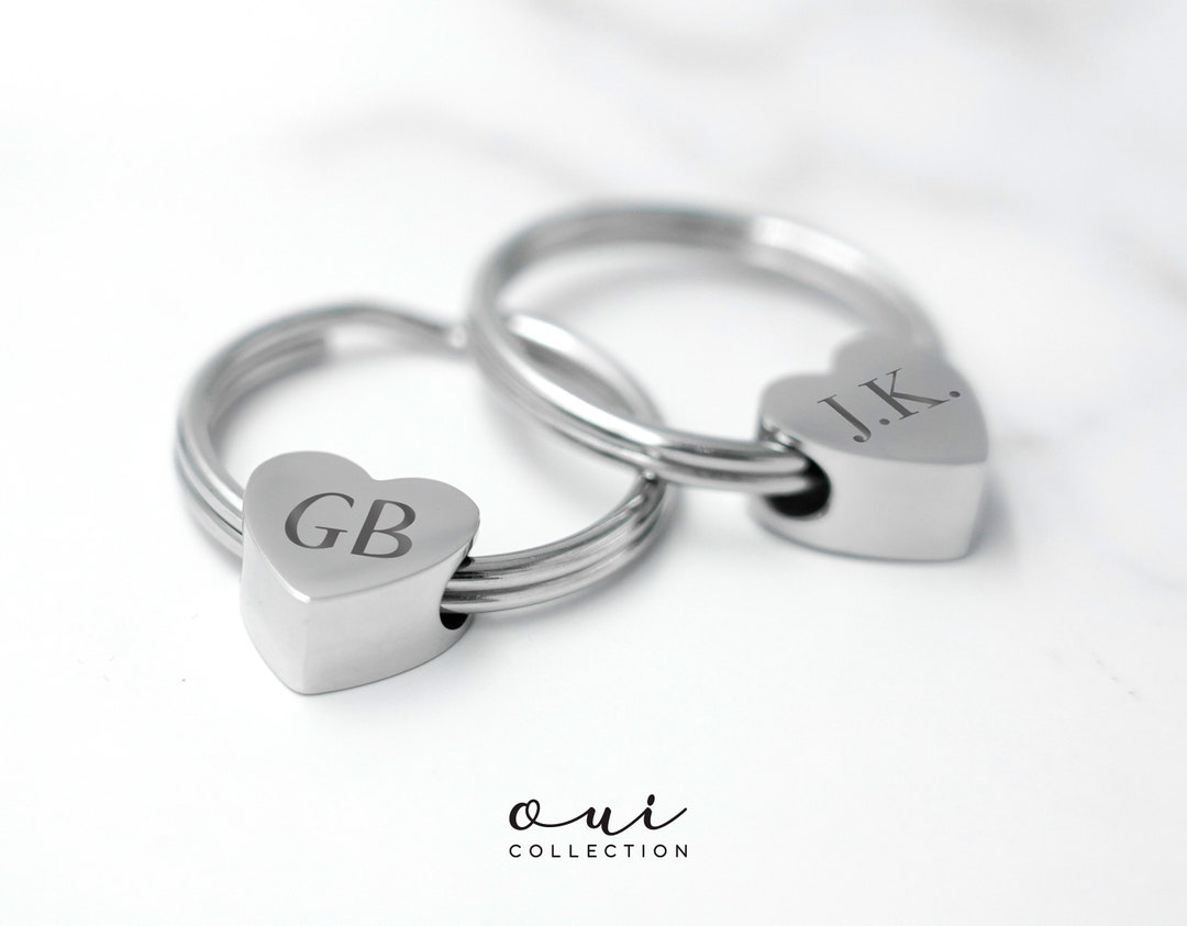 Personalized Keychain, Personalized Couple Keychains, Party Favor ...