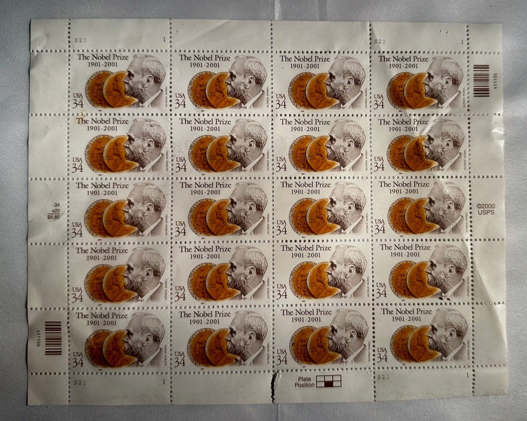The Nobel Prize - .33 US Stamp - Etsy