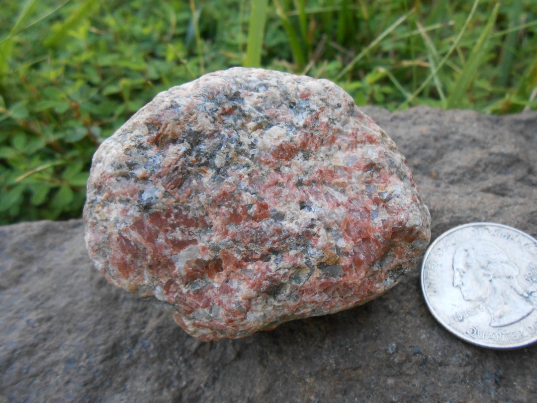 Sparkling Red Granite Hammer Stone Mississippian Native American ...