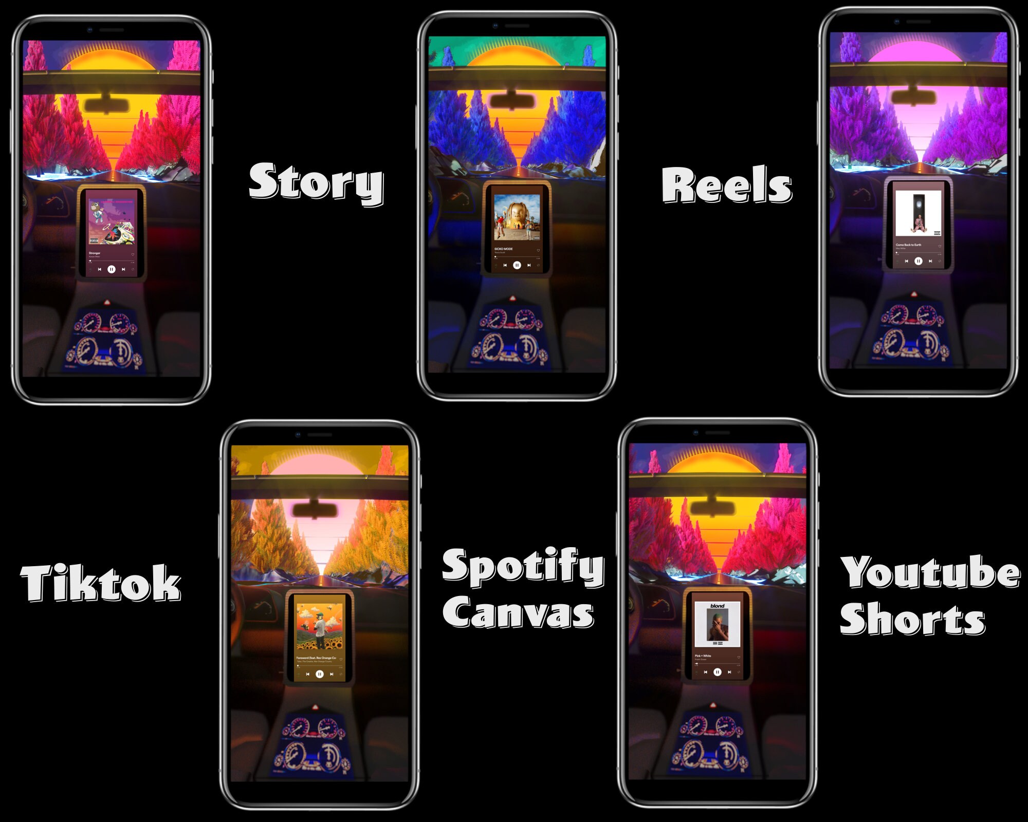 Sunset Drive Visualizer Bundle - Etsy