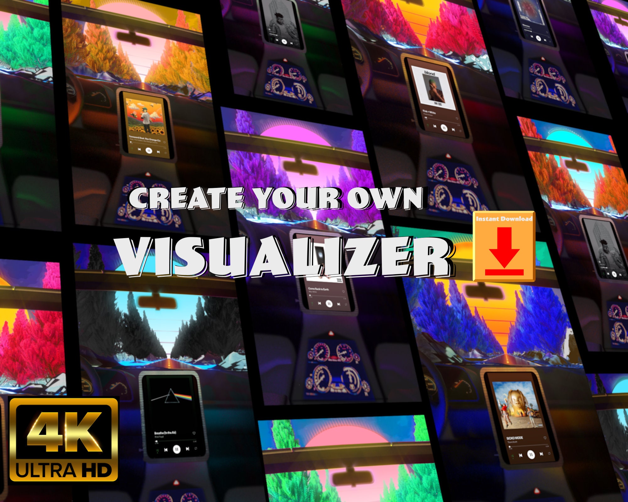 Sunset Drive Visualizer Bundle - Etsy