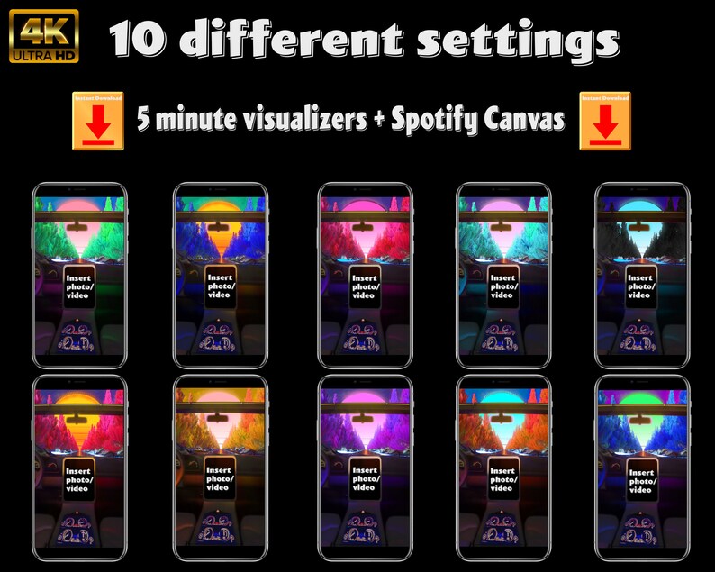 Sunset Drive Visualizer Bundle - Etsy