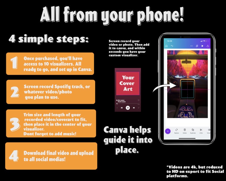 Sunset Drive Visualizer Bundle - Etsy