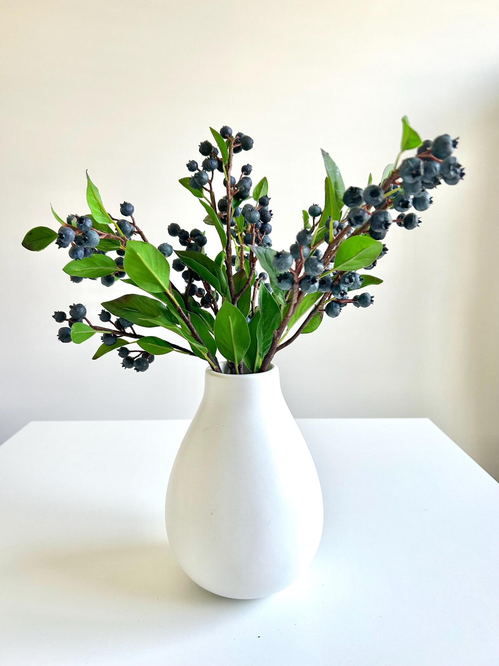 Artificial Blueberry Stems, Summer Berry Stems for Home Decor ...