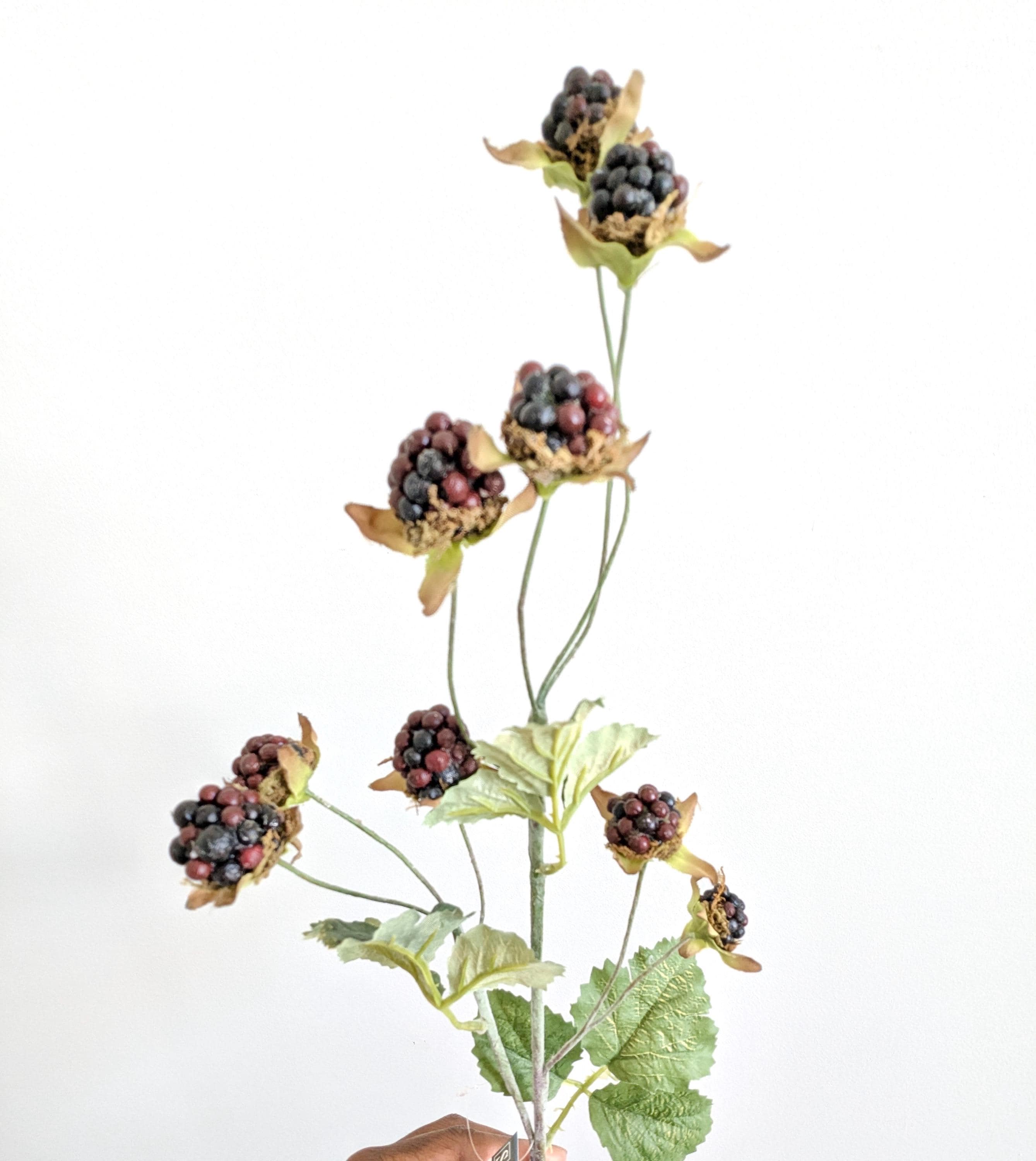 Artificial Blackberry Stems, Summer Berry Stems for Home Decor ...