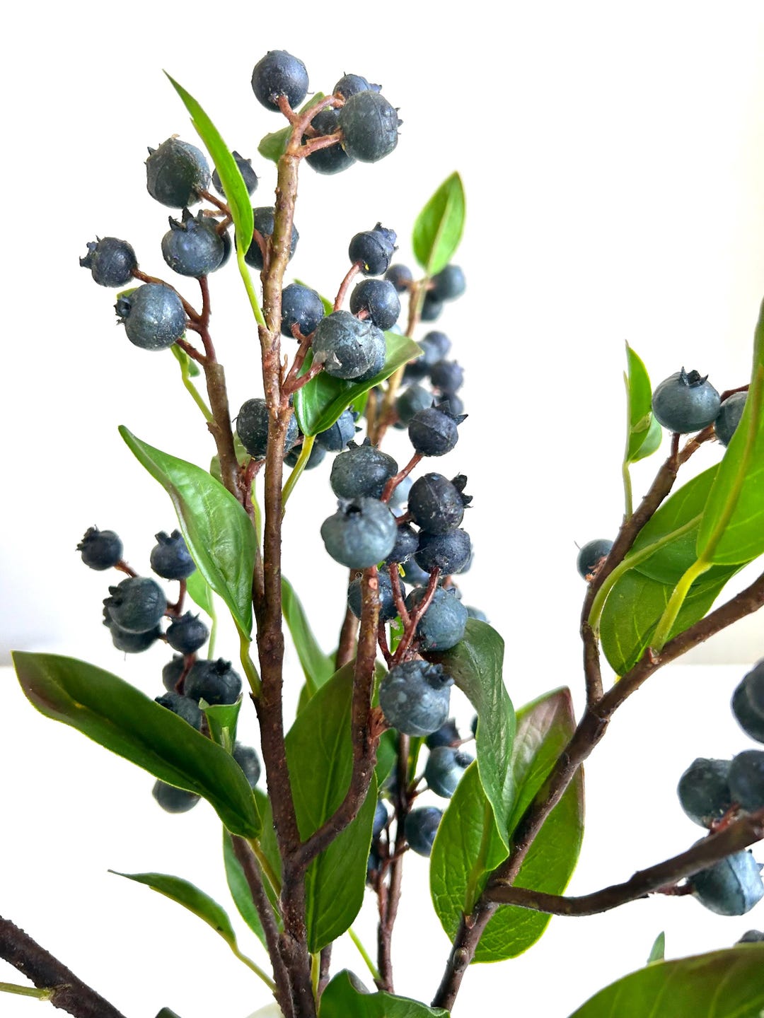 Artificial Blueberry Stems, Summer Berry Stems for Home Decor ...