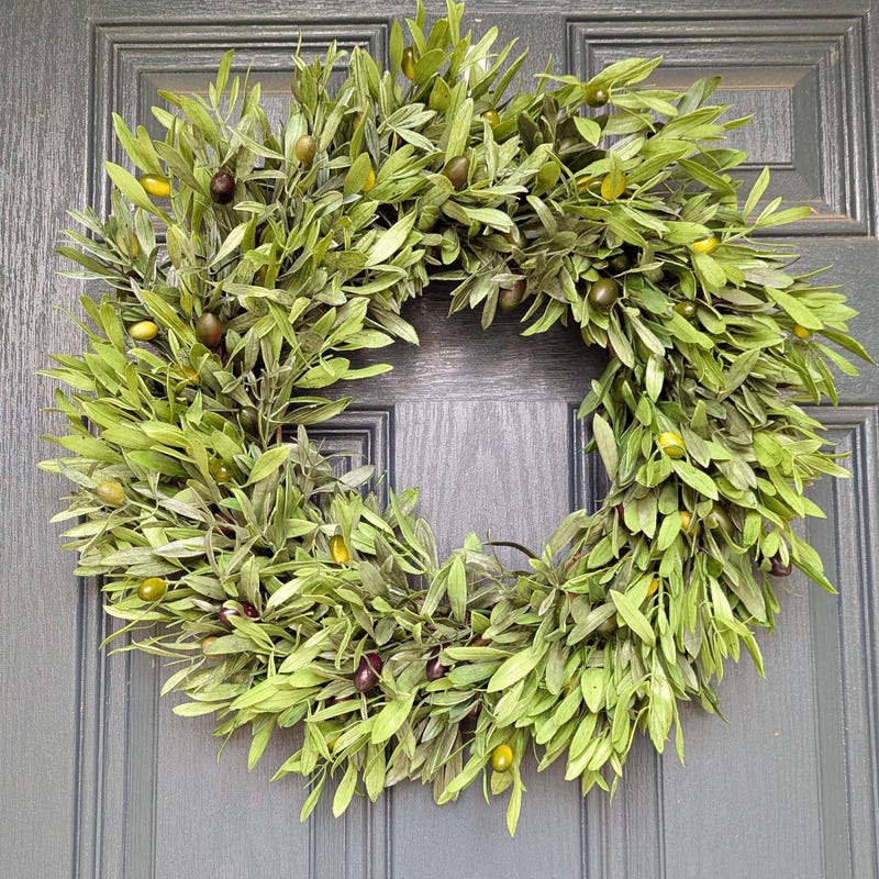 Olive Wreath - Etsy