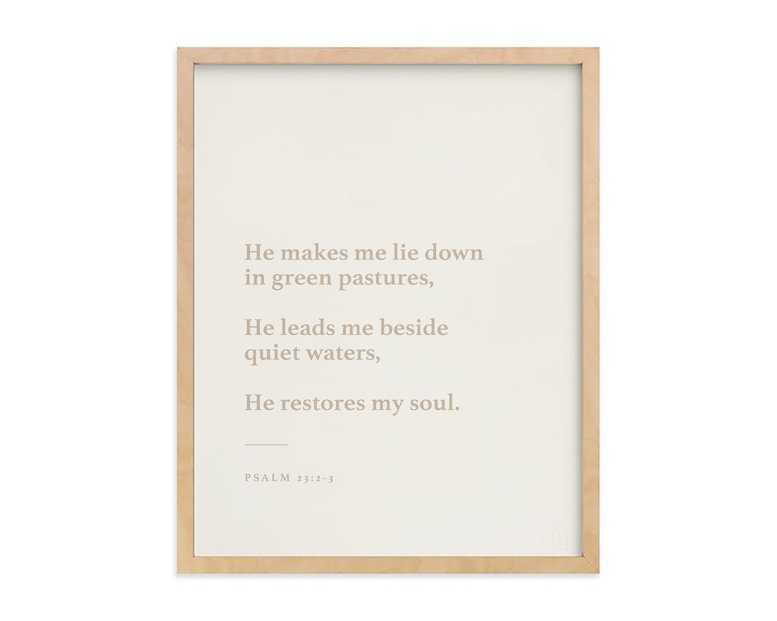 Psalm 23 Wall Art Print Digital Download Print Bible Verse - Etsy