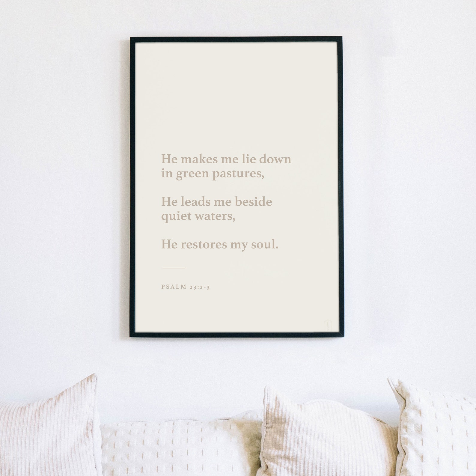 Psalm 23 Wall Art Print Digital Download Print Bible Verse - Etsy