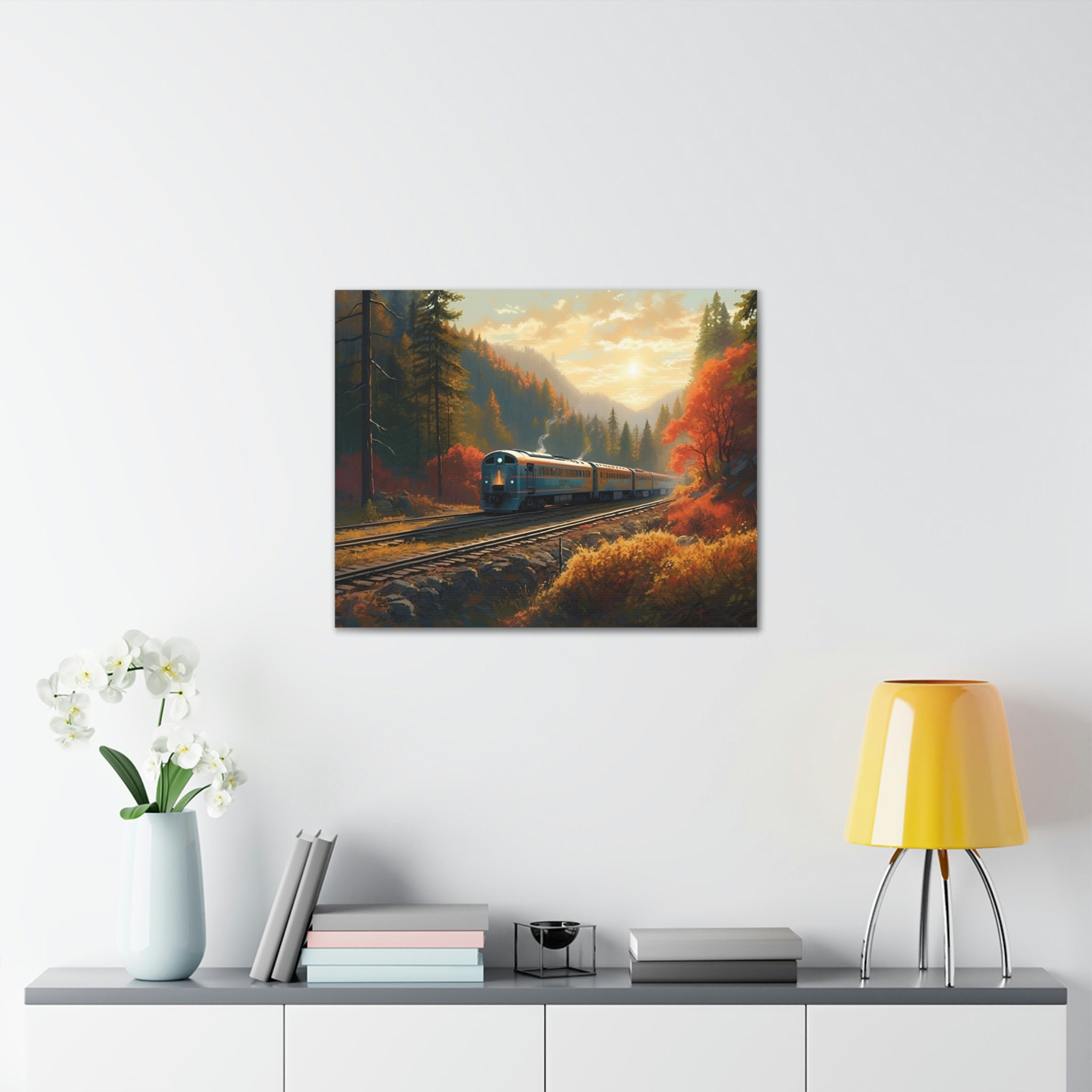 Experience the Magic of a Cool-looking Train Riding Through a ...