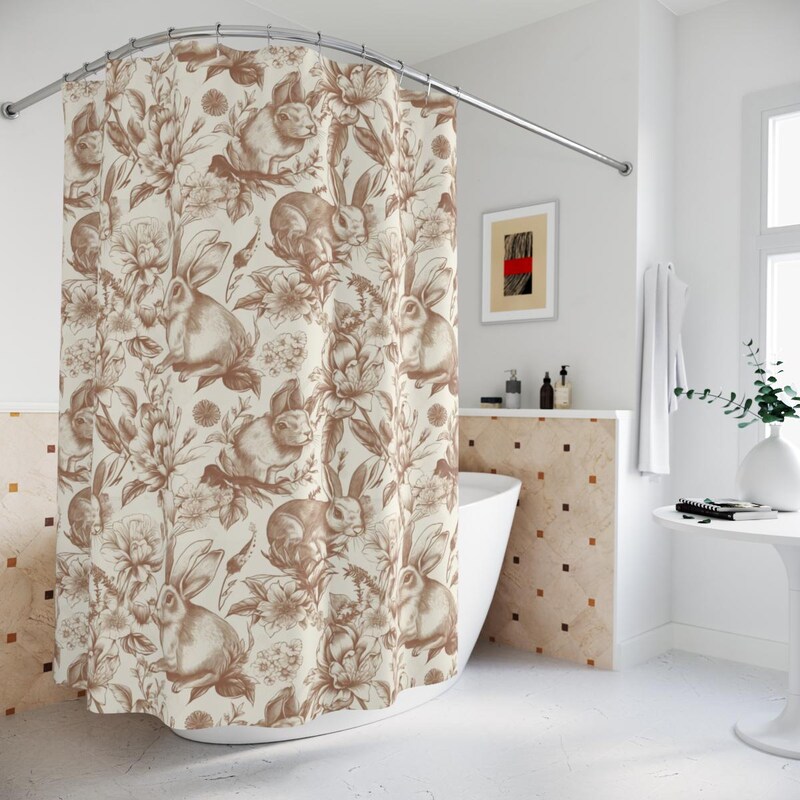 Brown Shower Curtain - Etsy
