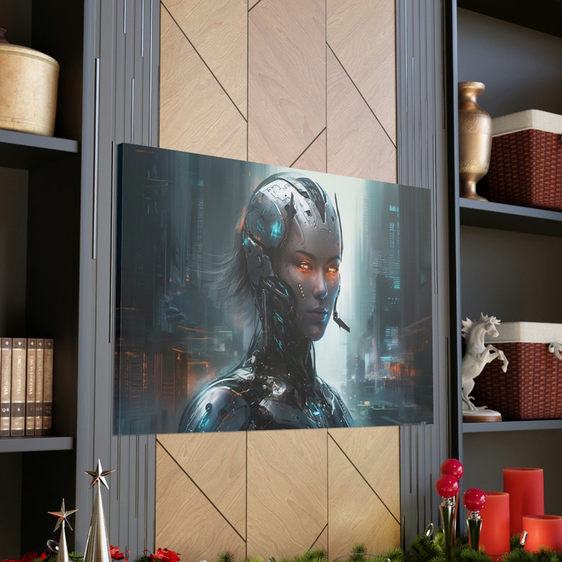 AI Scifi Art Metropolis Cyborg: Futuristic Blend of Technology and ...