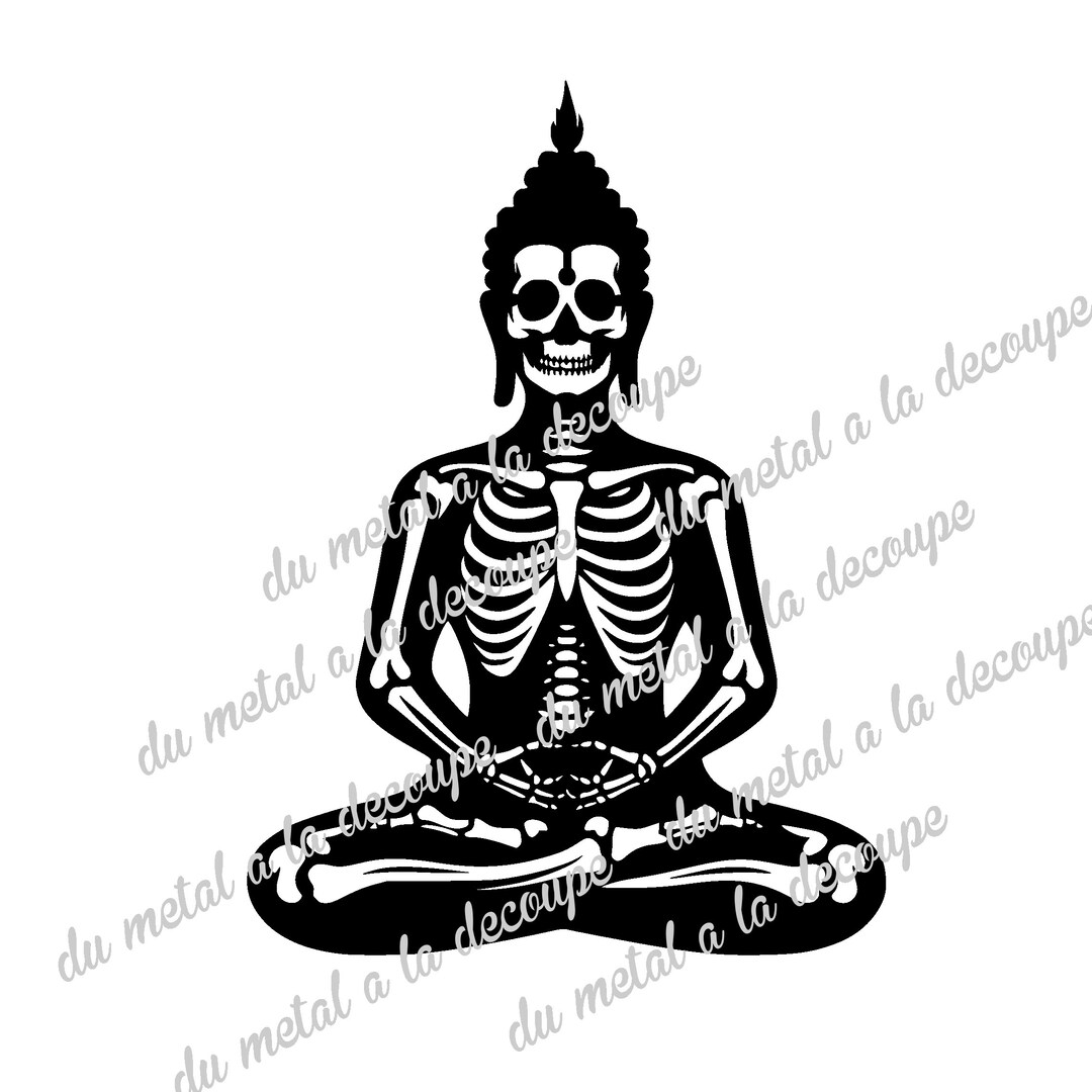 Buddha Skeleton DXF SVG PNG Laser and Plasma Cut - Etsy