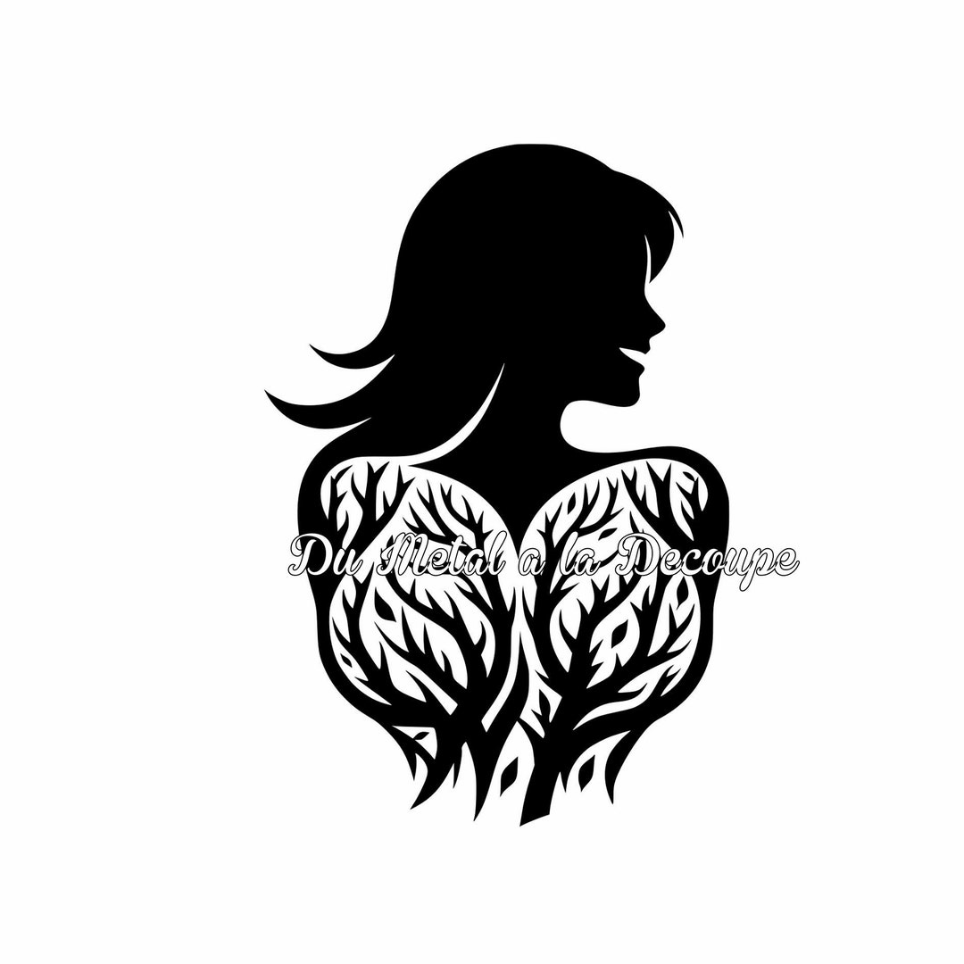 Branch Women 28 / Femme Branches Wall Art Tree Branch Svg SVG PNG DXF ...