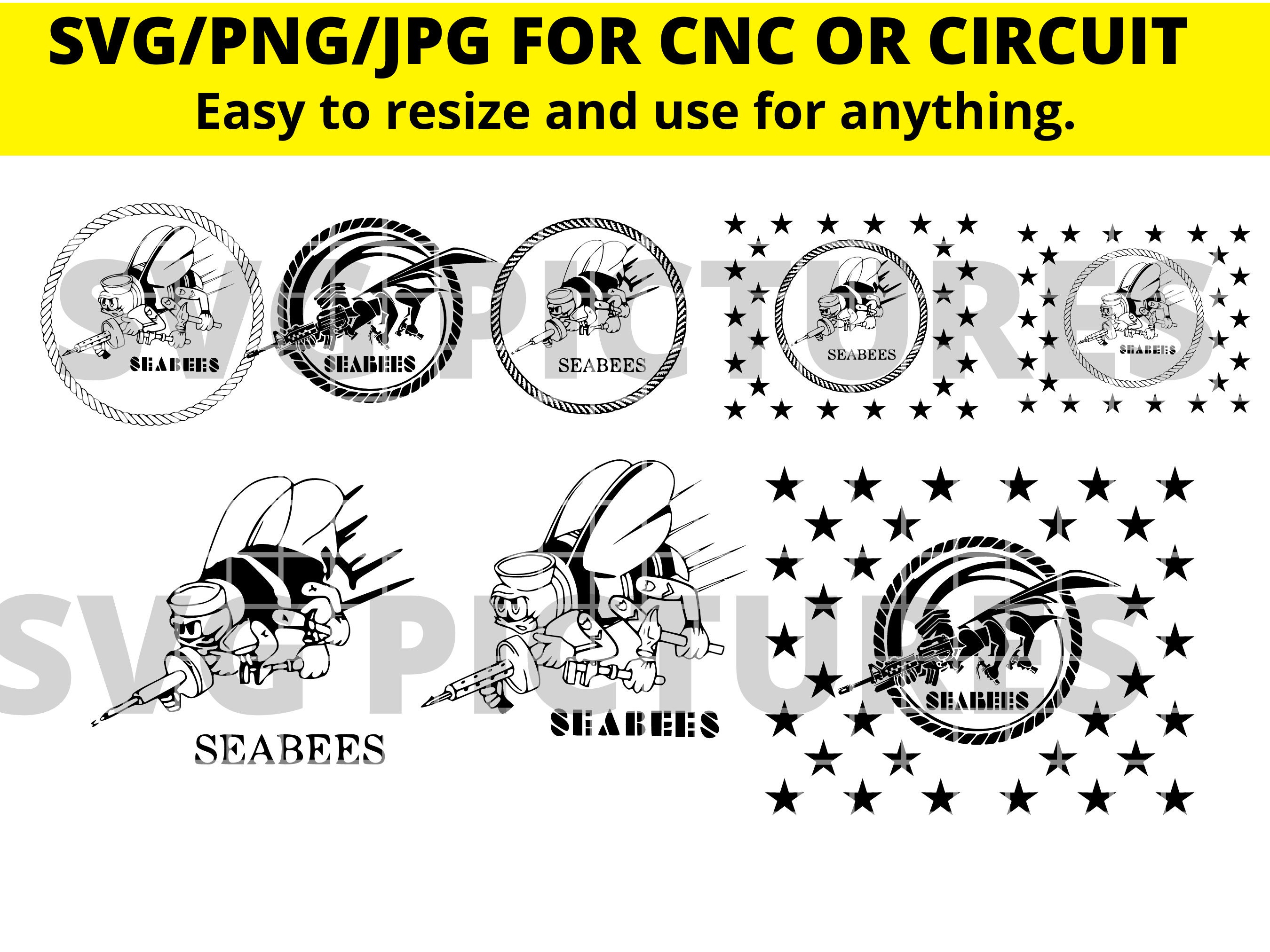 Navy Seabee Bundle. Svg/png/jpeg. Perfect Cricut Design Space - Etsy