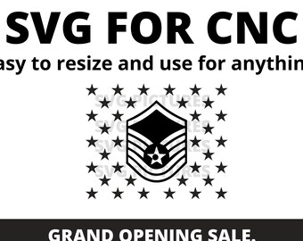 Air Force Master Sergeant Svg - Etsy