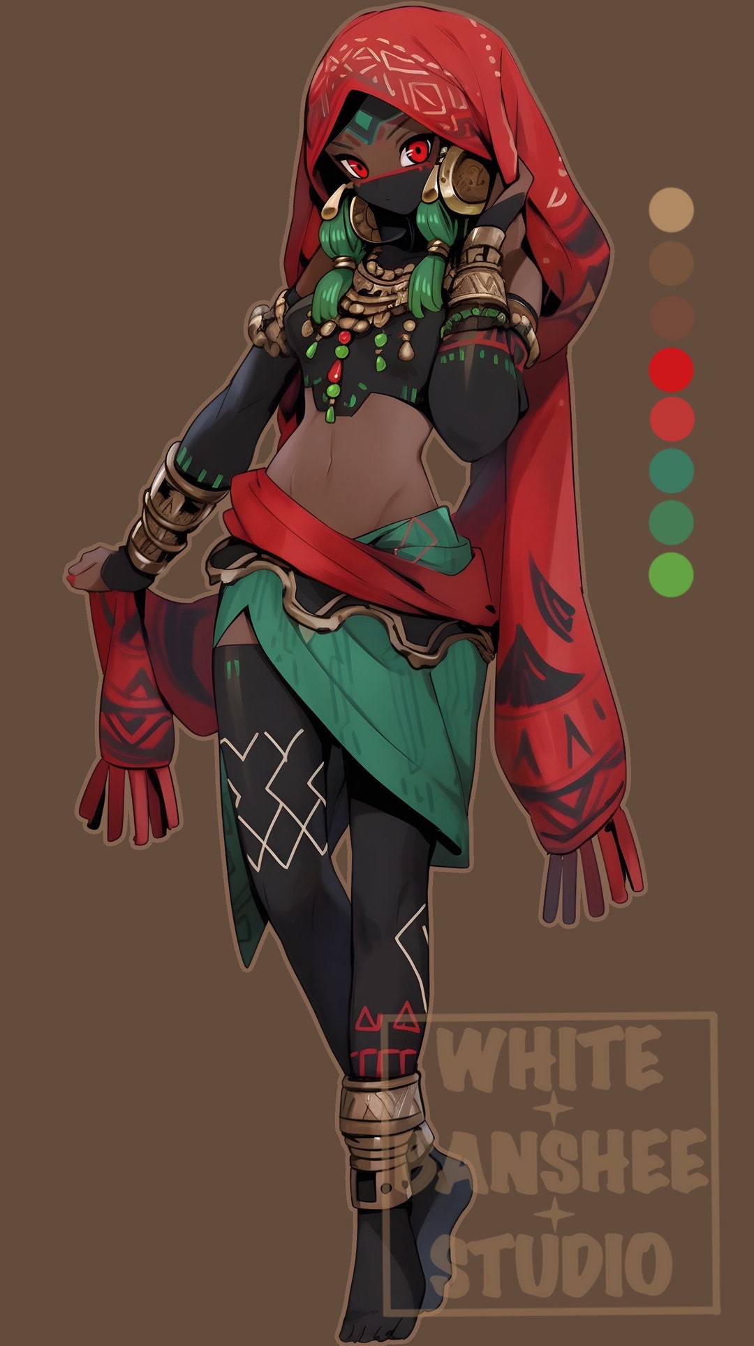 Custom Character Reference Sheet Commission Dnd Furry/anthro Character ...