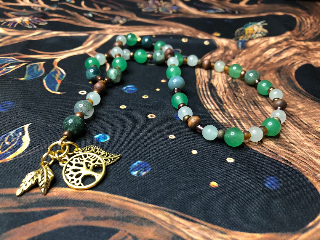 Gaia Gaea Goddess of the Earth Devotional Jewelry Prayer Beads Wooden ...