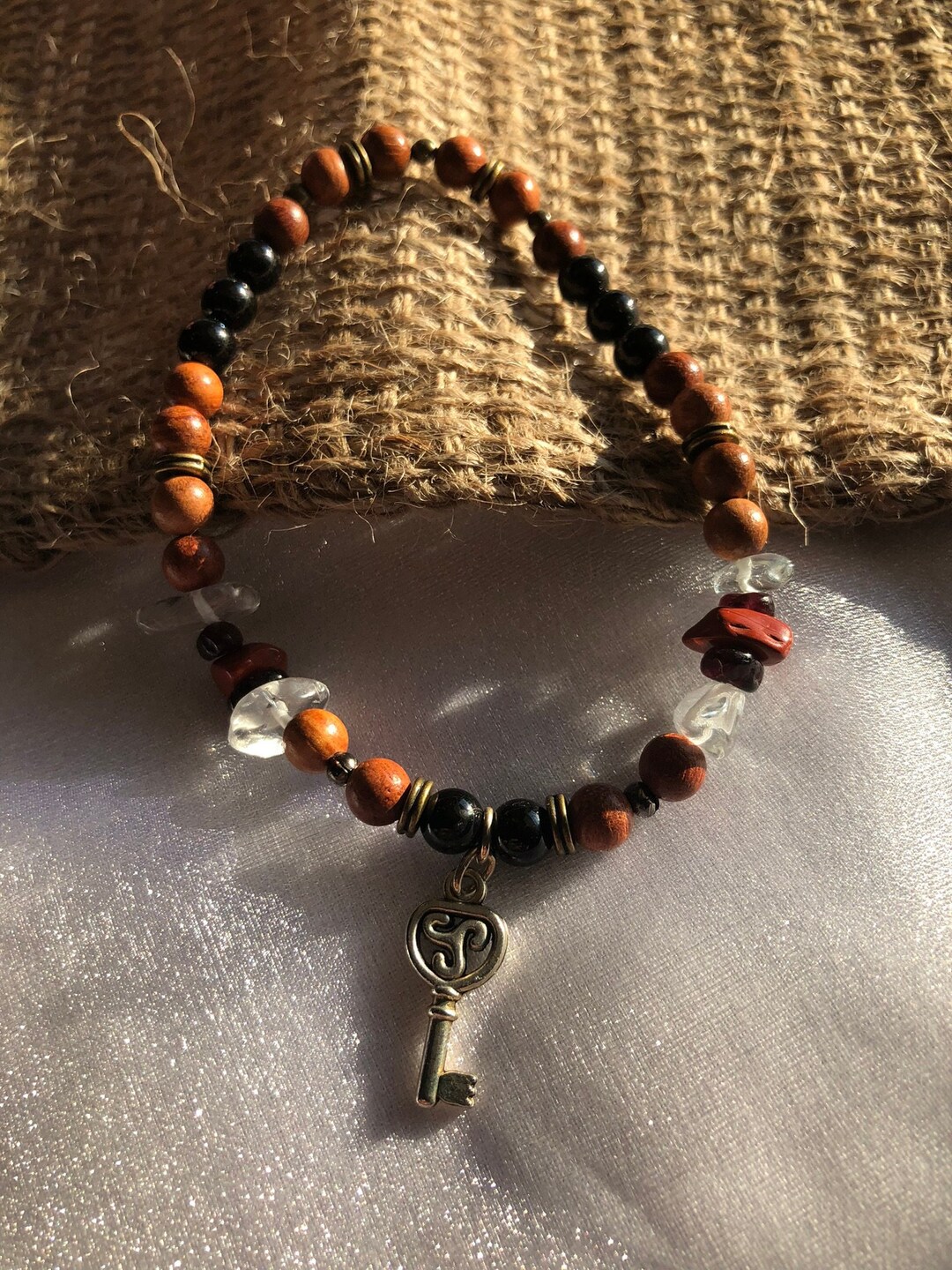 Hekate/hecate Greek Goddess Devotional Jewelry Red Jasper Black Onyx ...