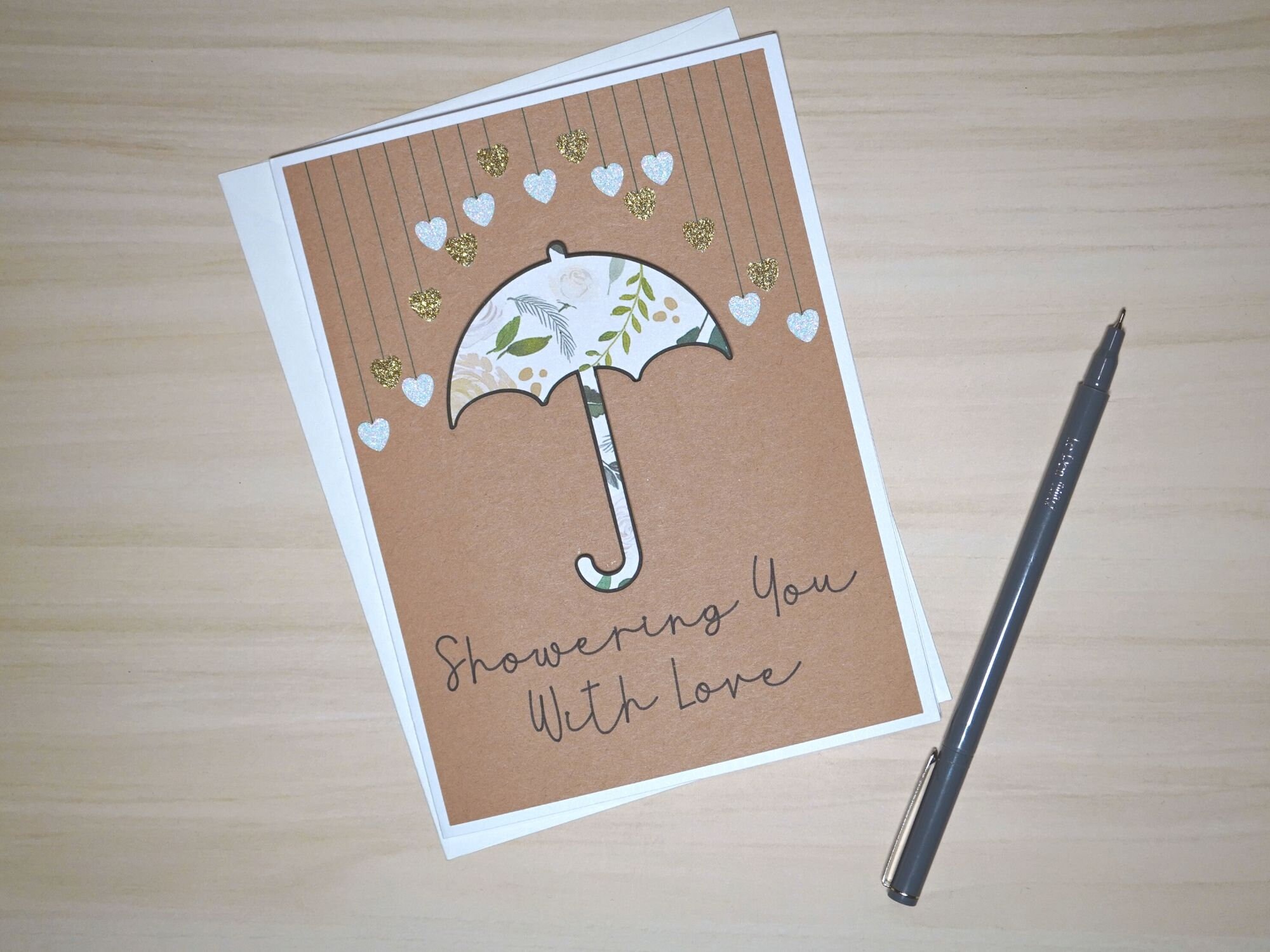 Bridal Shower Card, Handmade Bridal Shower Card, Card for the Bride-to ...