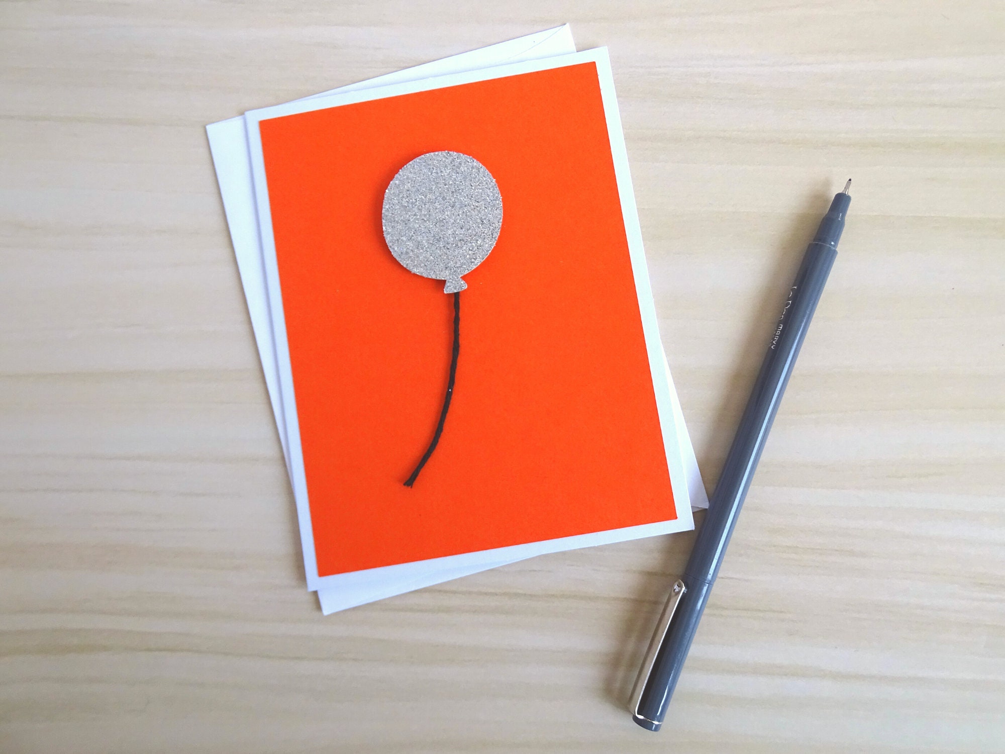 Rainbow Balloon Cards, Set of Birthday Cards, Handmade Birthday Cards ...