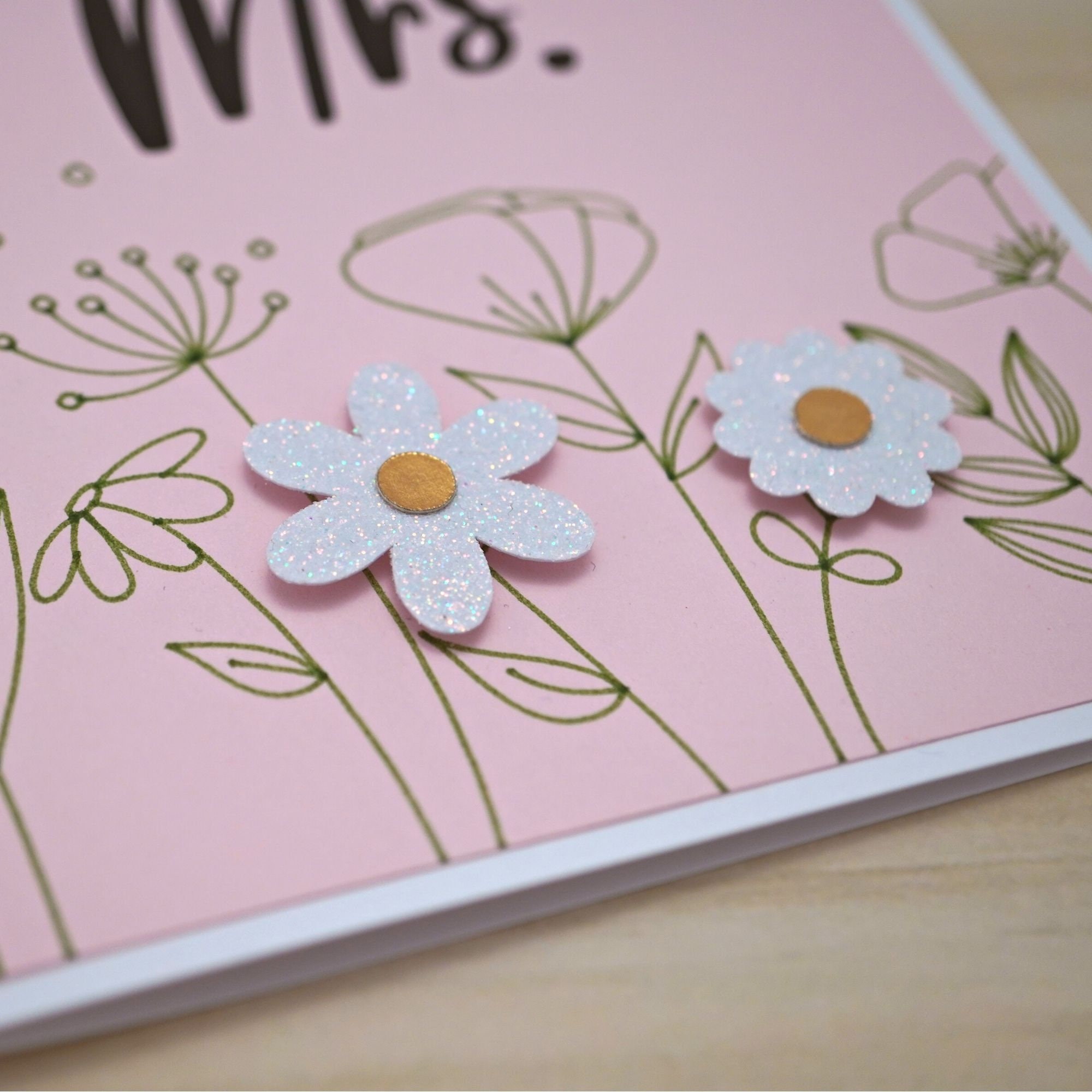 Bridal Shower Card, Handmade Bridal Shower Card, Card for the Bride-to ...