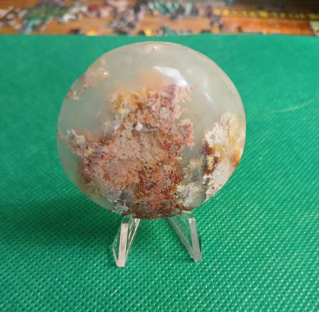 Stunning Regency Rose Plume Agate Cab. - Etsy