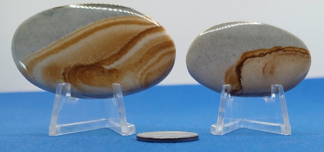 Pair of Chicken Track Jasper Cabochons - Etsy