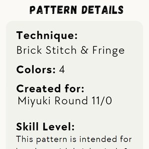 Fireweed Earring Pattern, Miyuki Round Pattern, PDF Downloadable ...