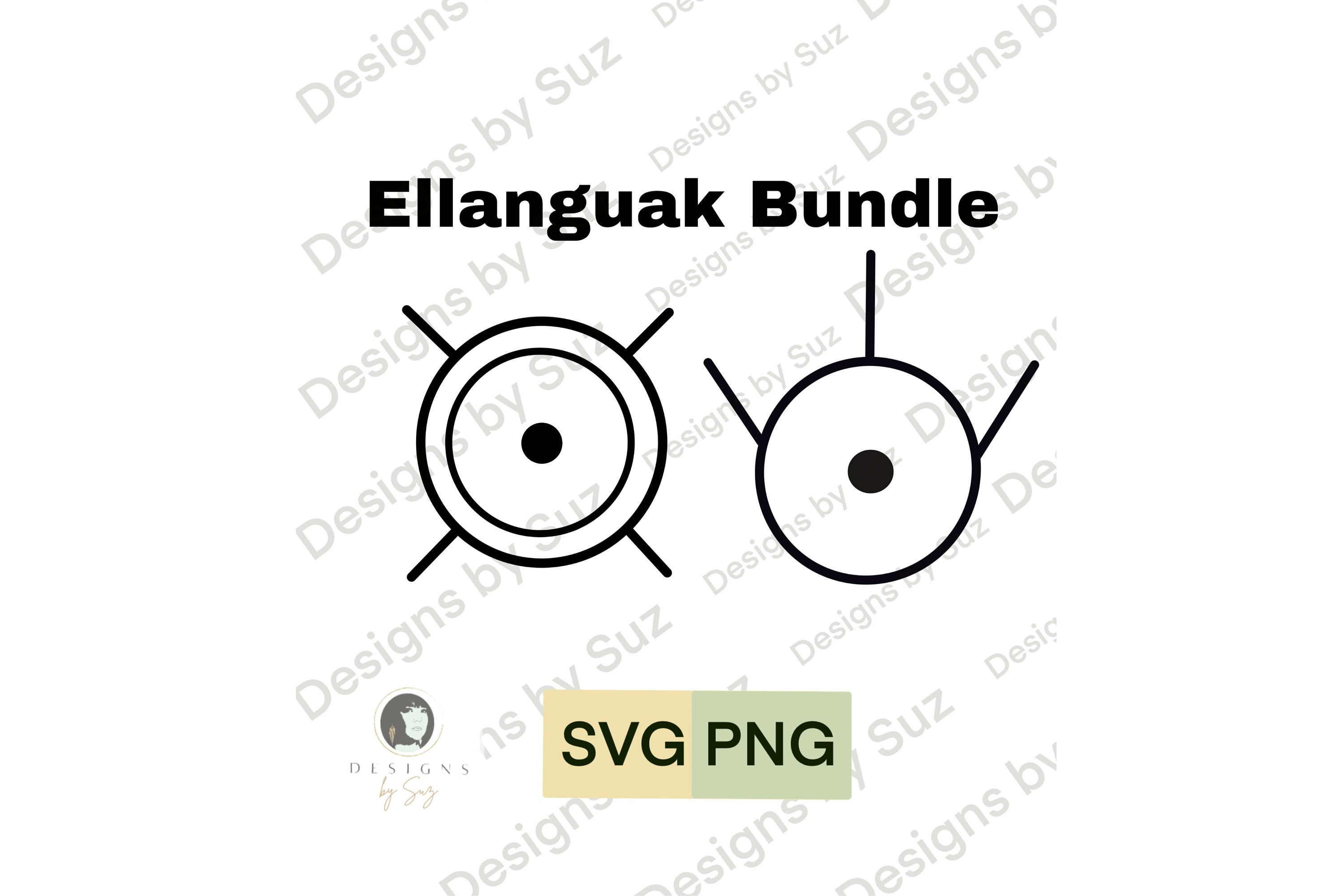 Ellanguak, Yup'ik Circle and Dot SVG, PNG, Digital File, Alaska Native ...