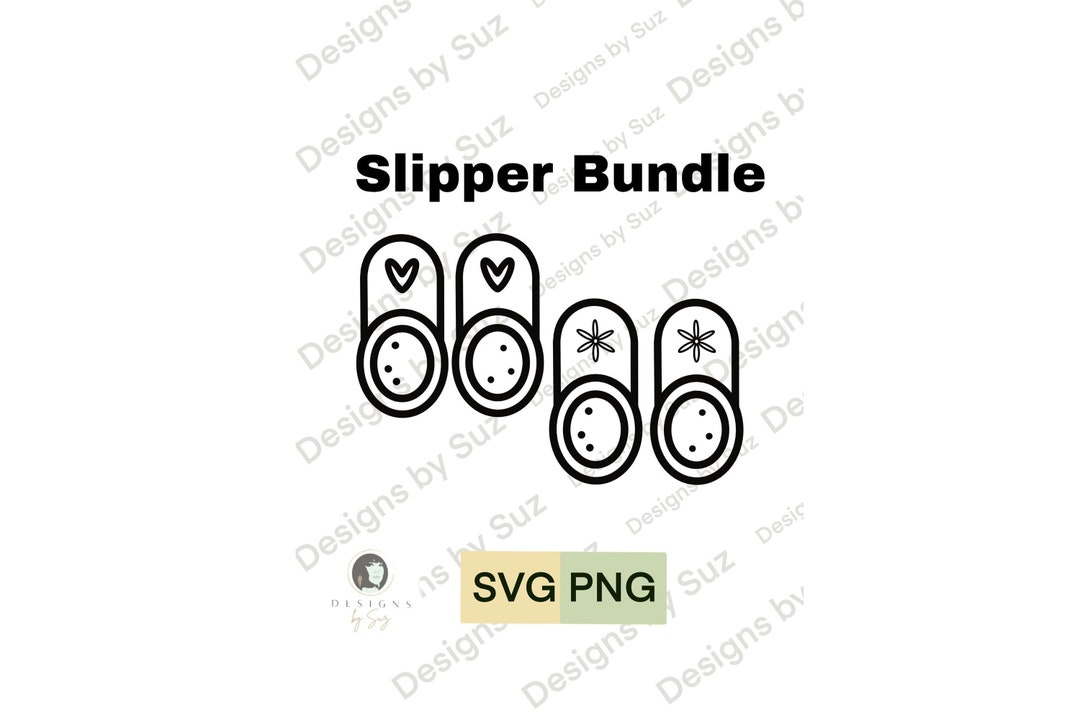 Slipper Bundle SVG, PNG, Digital File | Sublimation - Etsy
