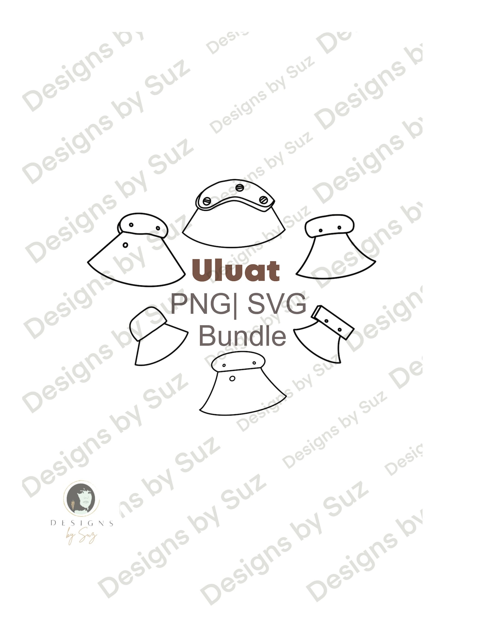 BUNDLE Uluat SVG, PNG, Digital File, Alaska Native Uluaq, Ulu ...