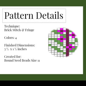 Fireweed Earring Pattern Miyuki Round Pattern PDF - Etsy