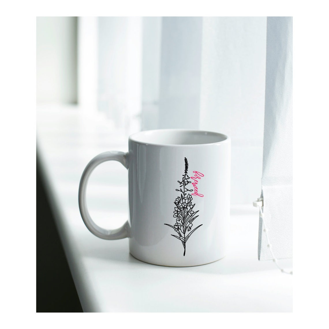 Fireweed SVG, PNG, Digital File Alaska Fireweed, Handdrawn Art ...