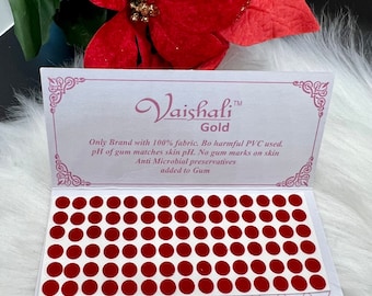 Indian Velvet Bindi Sticker Red Maroon Multi Color From 250 to - Etsy
