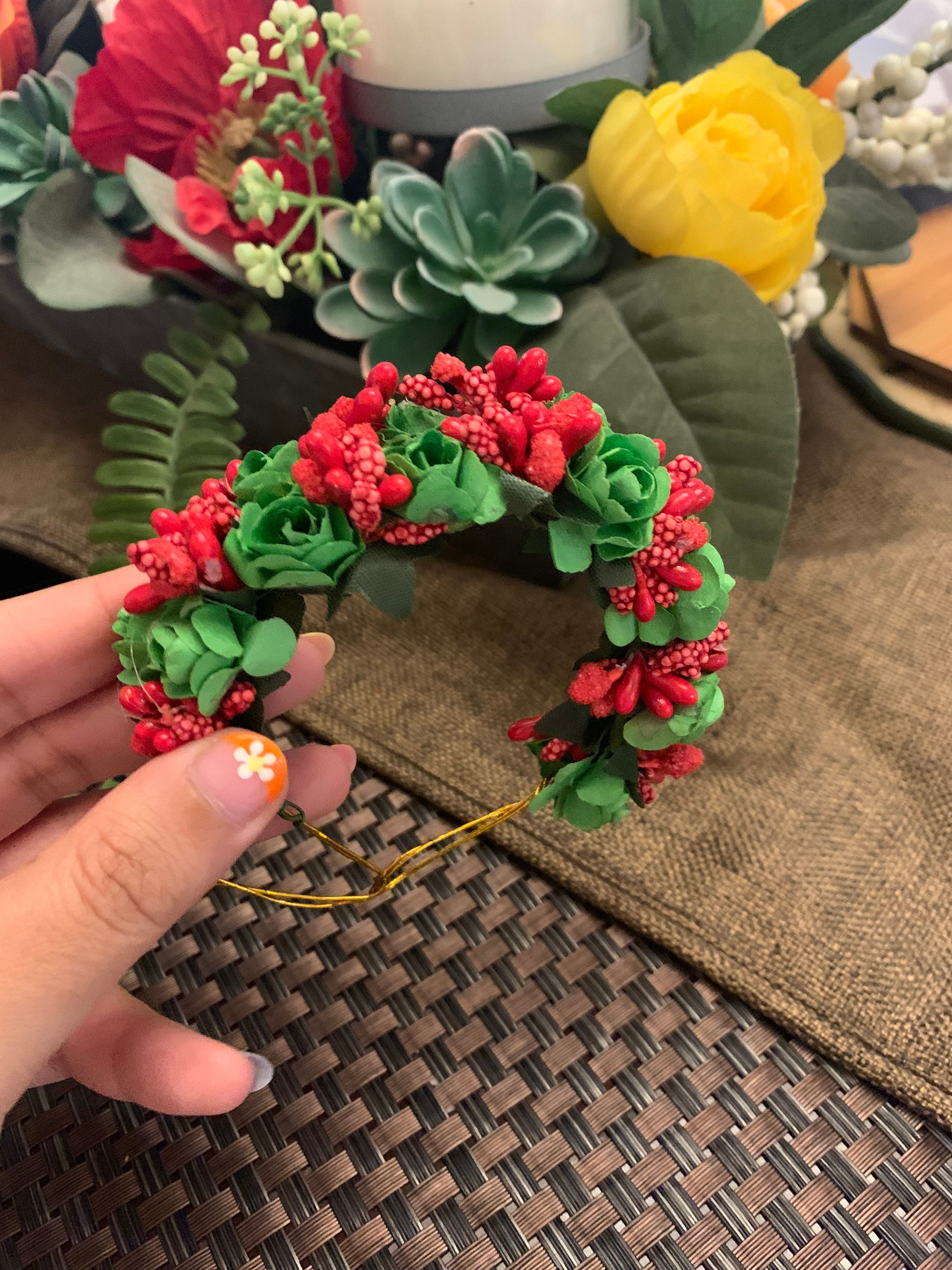 Indian Flower Floral Hair Garland/ Hand Garland / Hair - Etsy