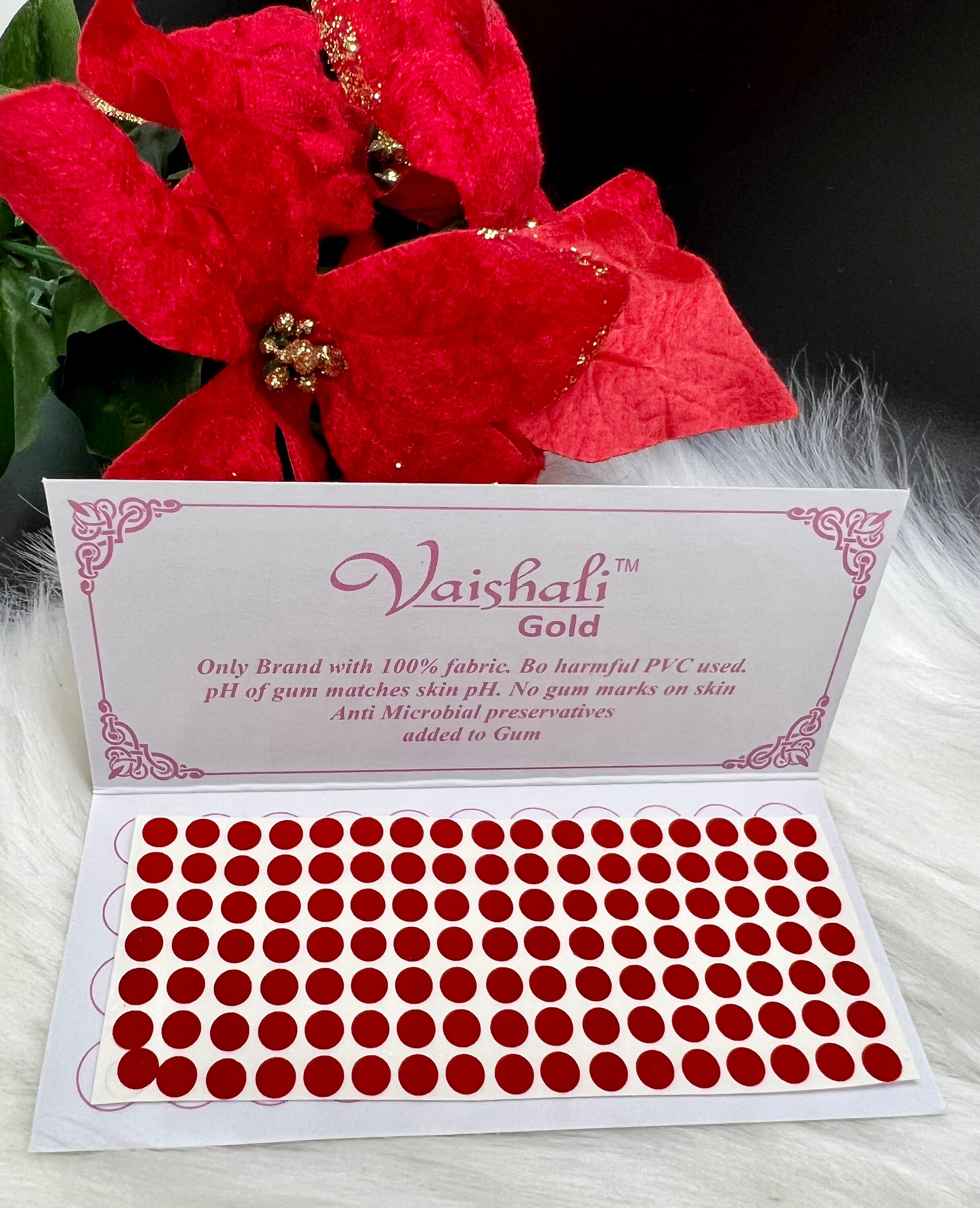 Small Red Bindi Booklet| Red Color Bindi | Total of 144 Bindis|3 ...