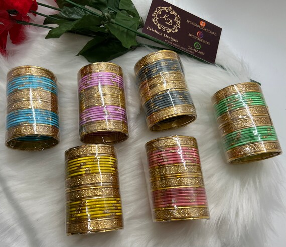 Toddlers babies Kids Vibrant Metallic Colorful Bangle Set aditional Metal Bangle Set.kids Bangles.churiya. Size 1.14 2.0 2.2. Etsy