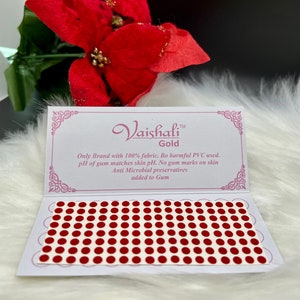 Small Red Bindi Booklet| Red Color Bindi | Total of 144 Bindis|3 ...